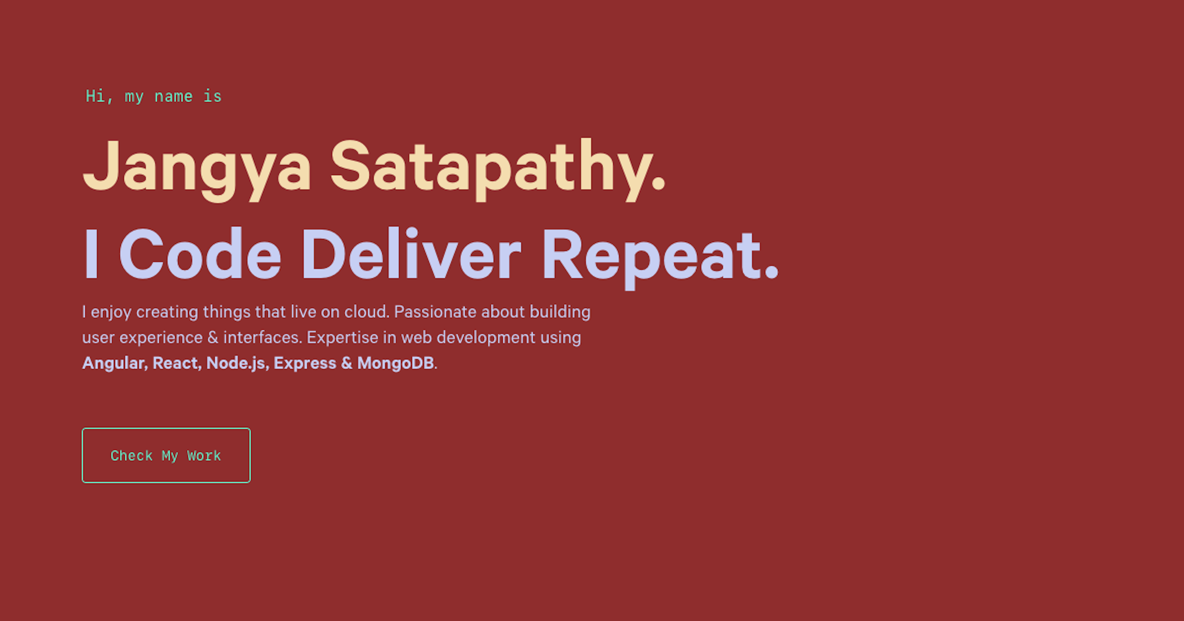 Jangya satapathy